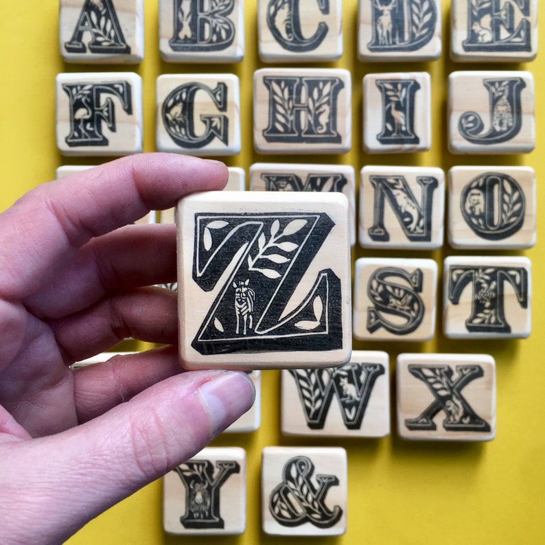 Z Letter Rubber Stamp z for Zebras Lettering - Etsy