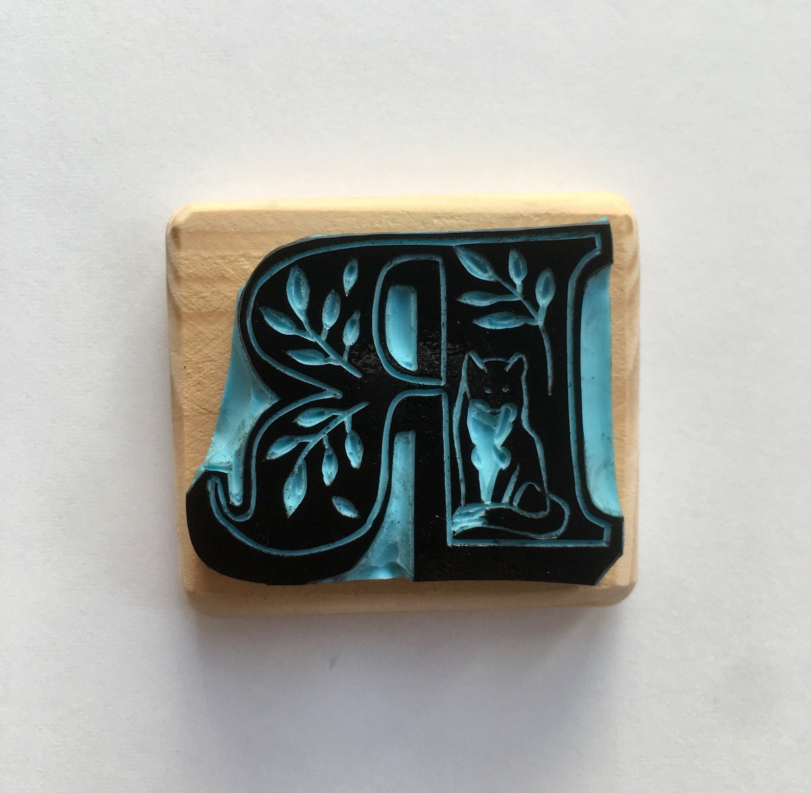 R Letter Rubber Stamp r for Renard Lettering | Etsy