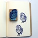 Grumpy Owl Rubber Stamp Hand Carved Wood Mounted - Etsy