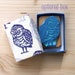 Grumpy Owl Rubber Stamp Hand Carved Wood Mounted - Etsy
