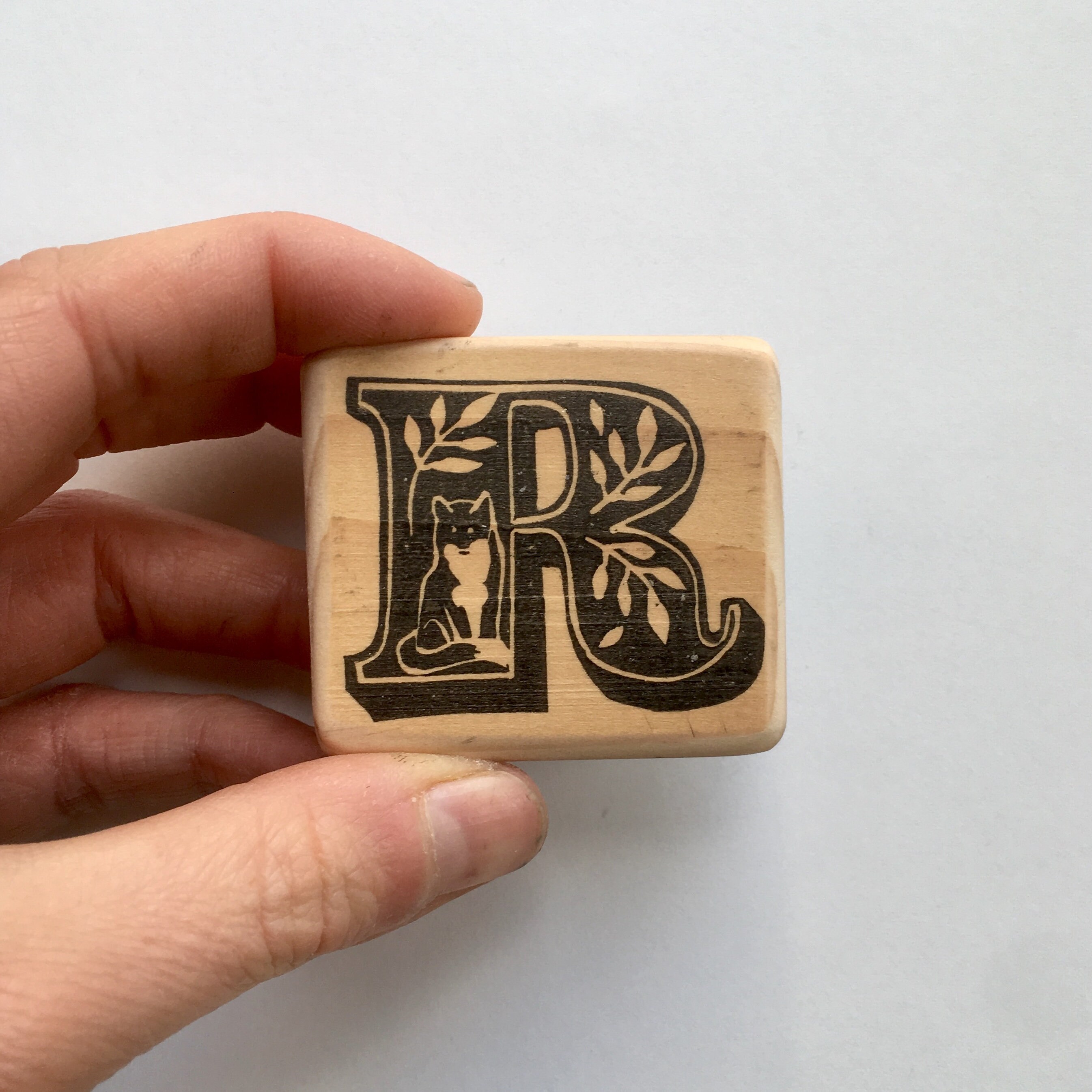 R Letter Rubber Stamp r for Renard Lettering | Etsy