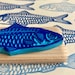 Big Sardine Stamp, Hand Carved, Wood Mounted - Etsy UK