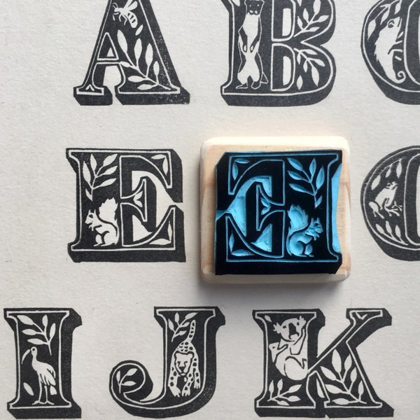 Letter Rubber Stamp - Etsy