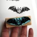 Bat Stamp Hand Carved Wood Mounted - Etsy