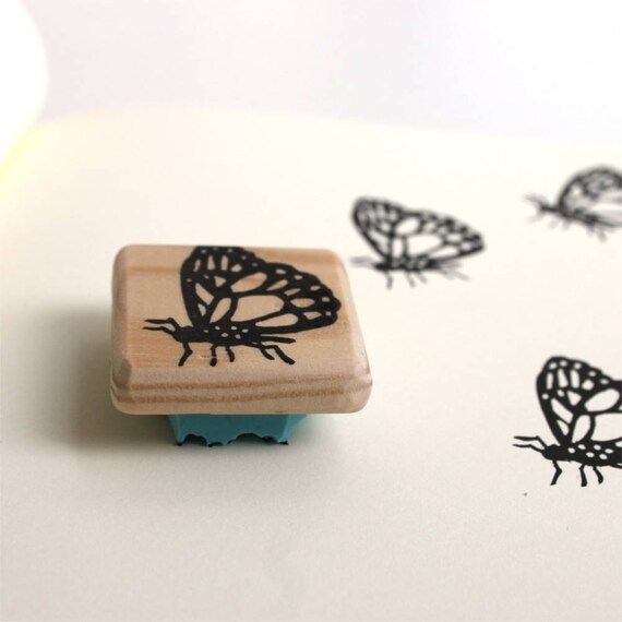 hand carved Butterfly stamp wood mounted Stamps & Seals Paper Stamps ...