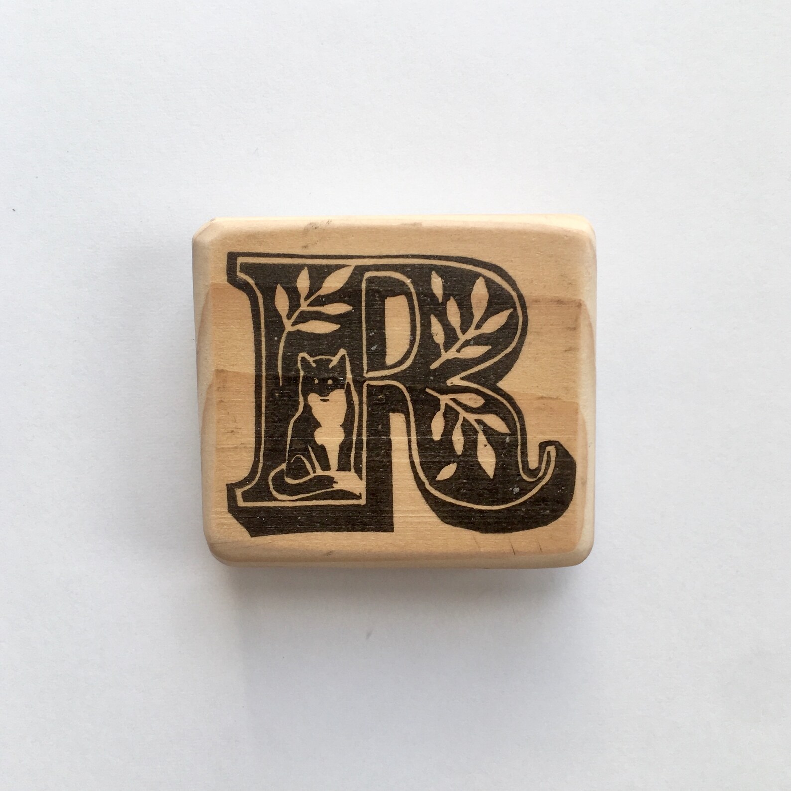 R Letter Rubber Stamp r for Renard Lettering | Etsy