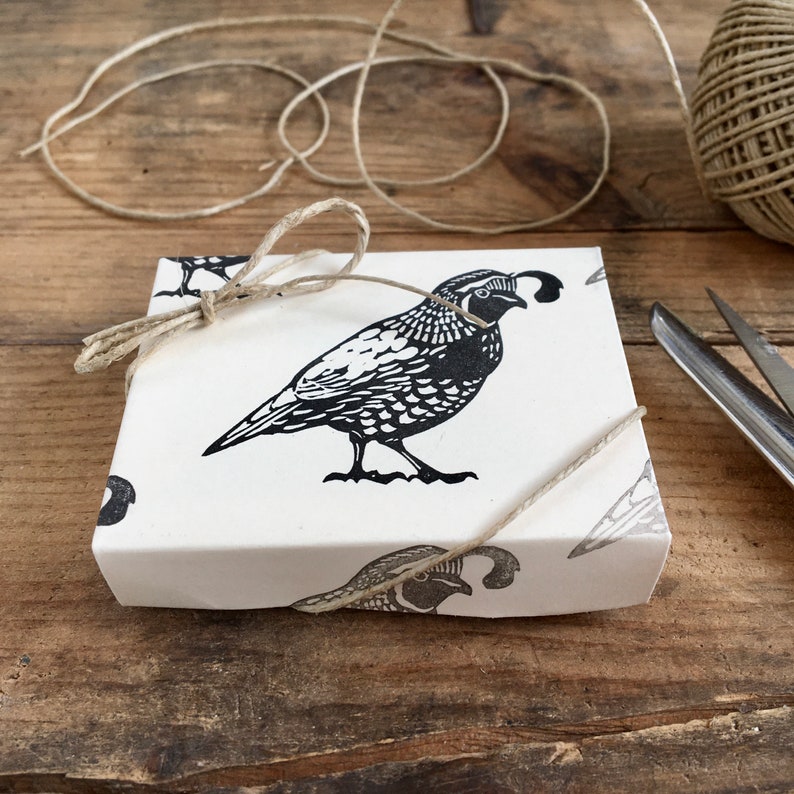 California Quail Stamp, Hand Carved, Wood Mounted - Etsy