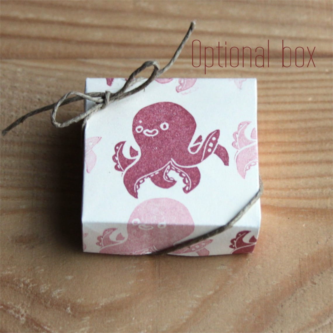 Japanese Octopus Stamp, Hand Carved, Wood Mounted - Etsy