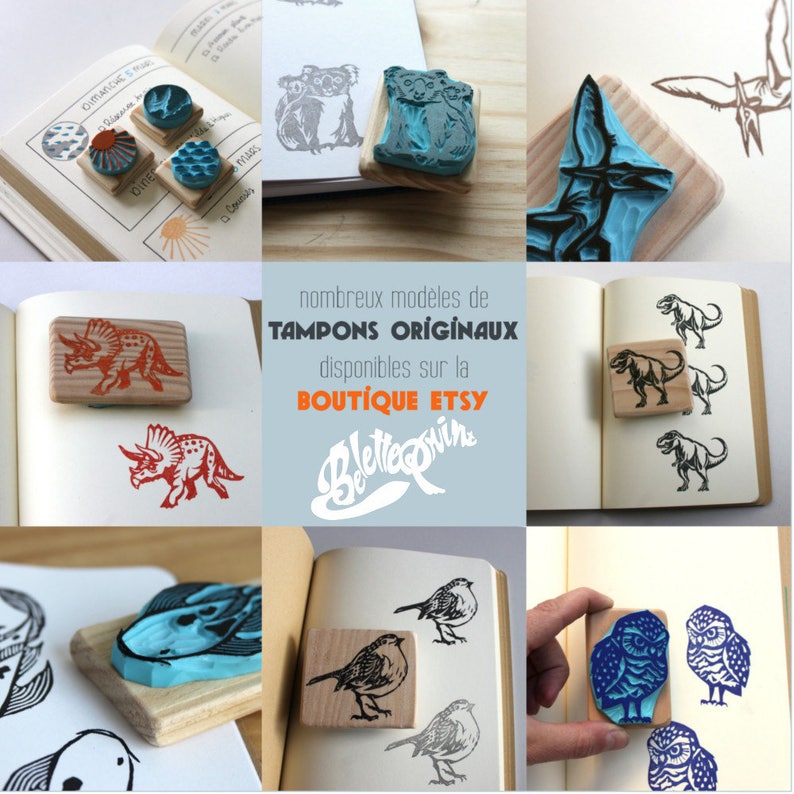 Dinosaur Rubber Stamp, T Rex, Tyrannosaurus Rex Hand Carved, Wood ...