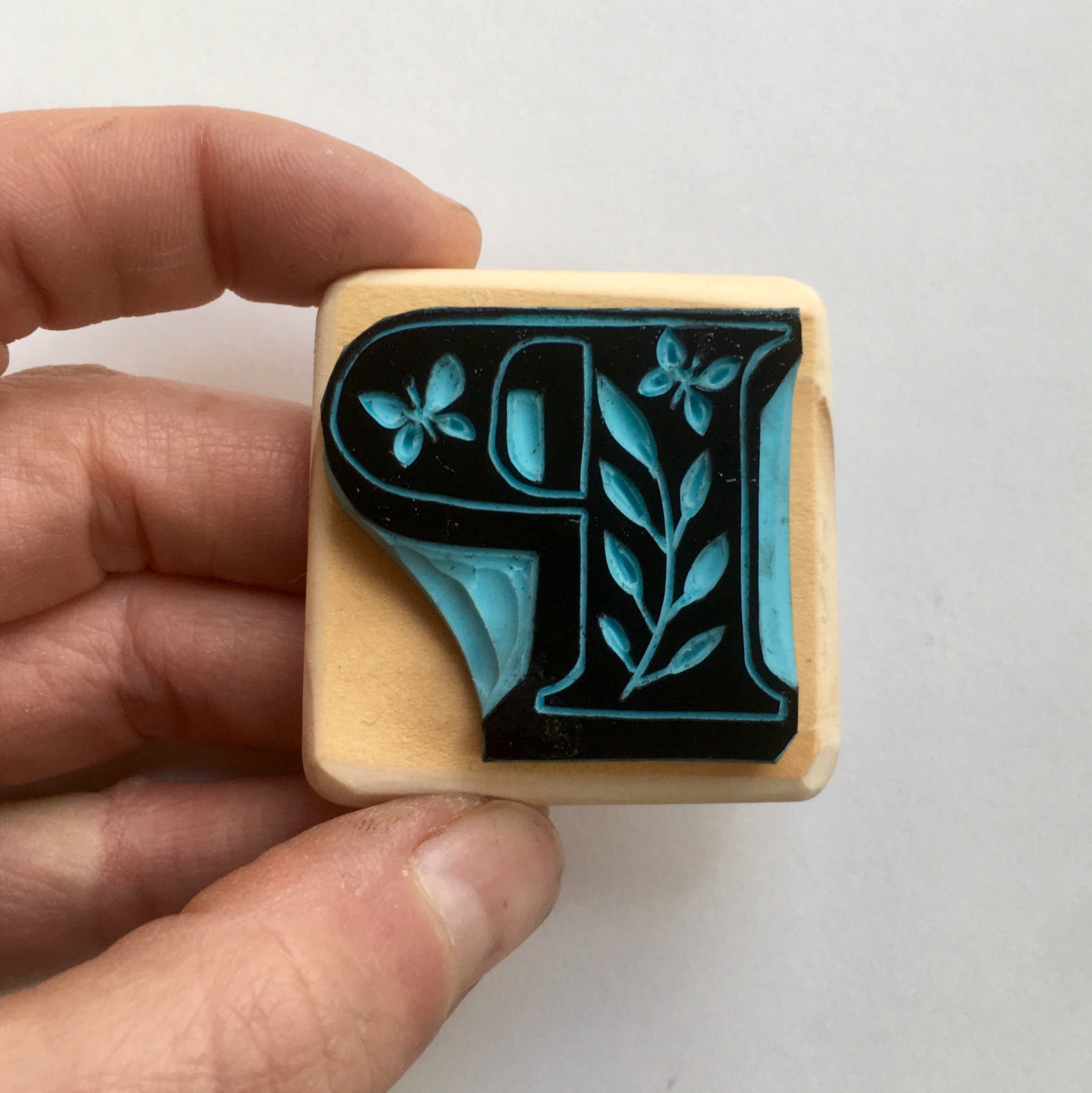 P Letter Rubber Stamp p for Papillon Lettering | Etsy