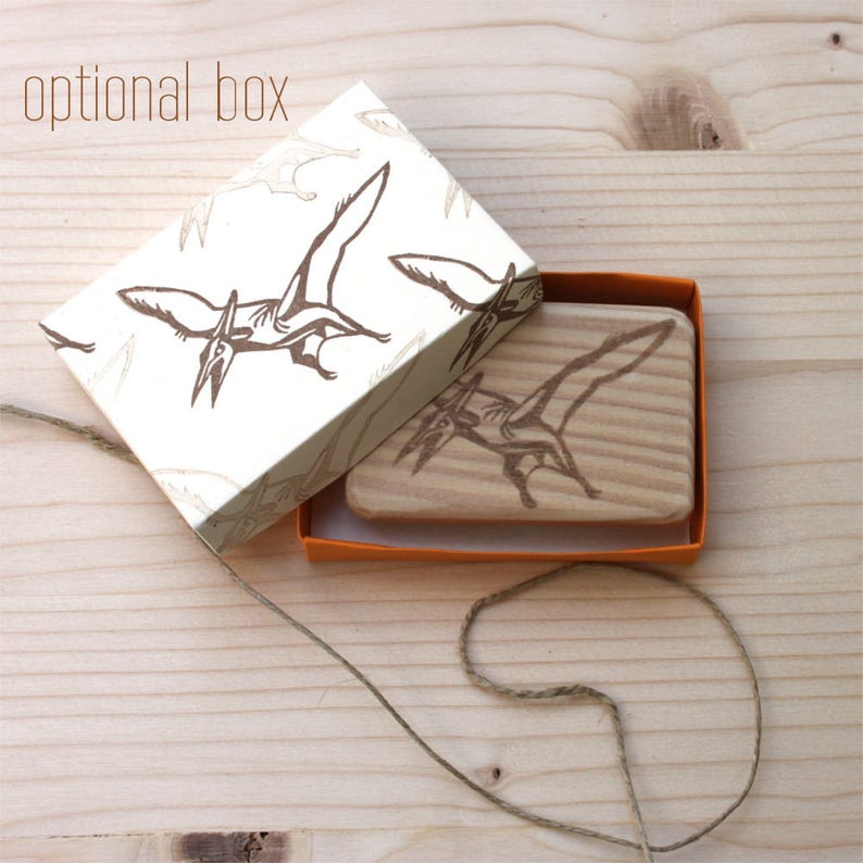 Dinosaur Rubber Stamp Pteranodon Hand Carved Wood Mounted | Etsy