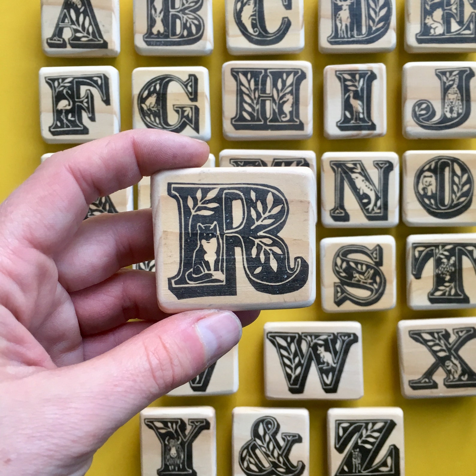 R Letter Rubber Stamp r for Renard Lettering | Etsy