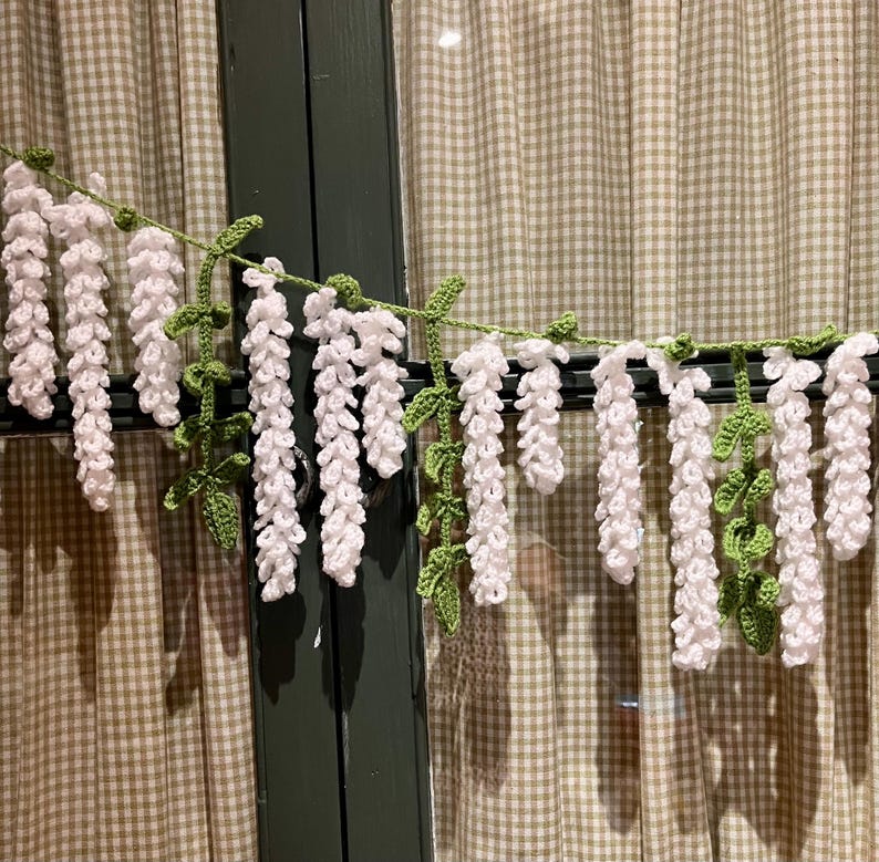 Handmade Crocheted Wisteria Garland - Etsy