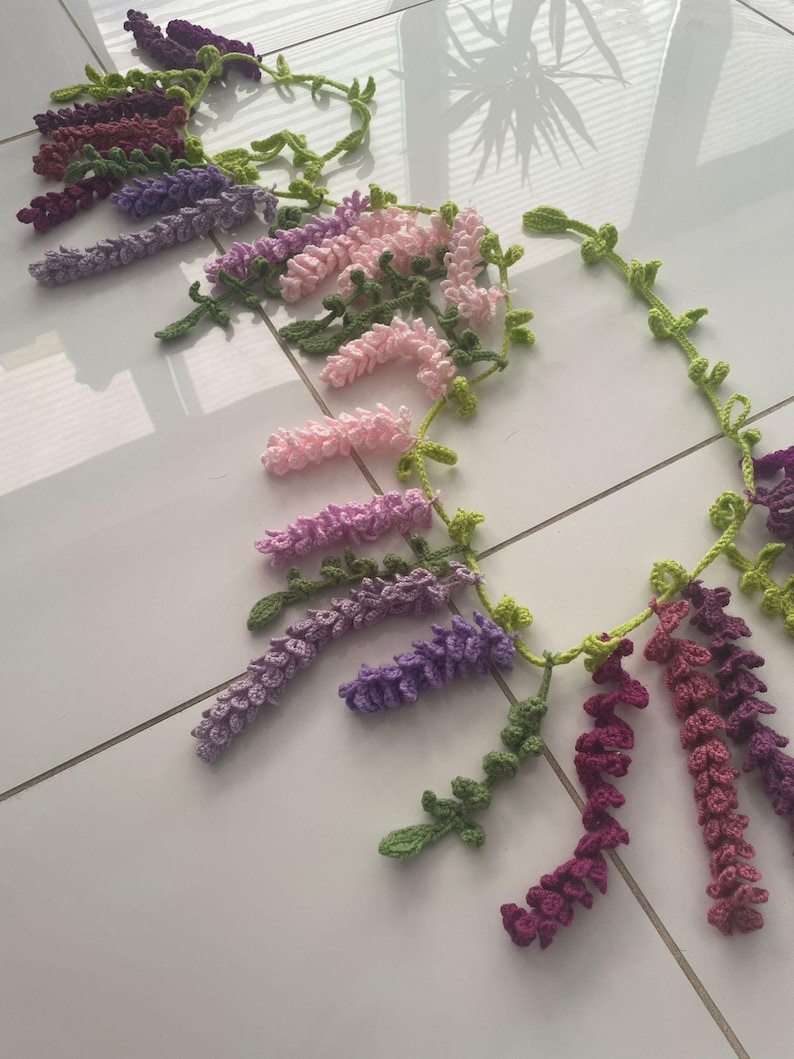 Handmade Crocheted Wisteria Garland - Etsy