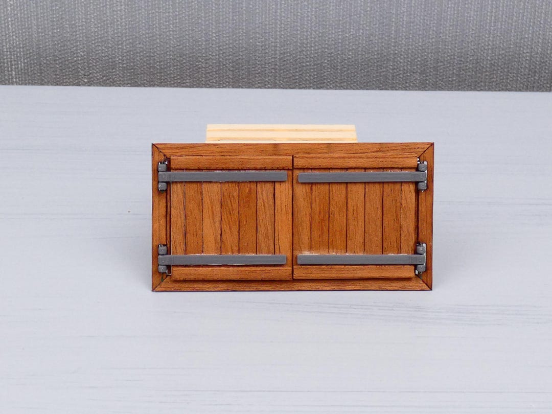 Miniature Wooden Window Shutter – Ideal for Dioramas – Available Scales ...