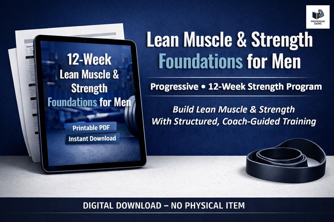 Lean Muscle & Strength Foundations for Men — 12 Week Progressive ...