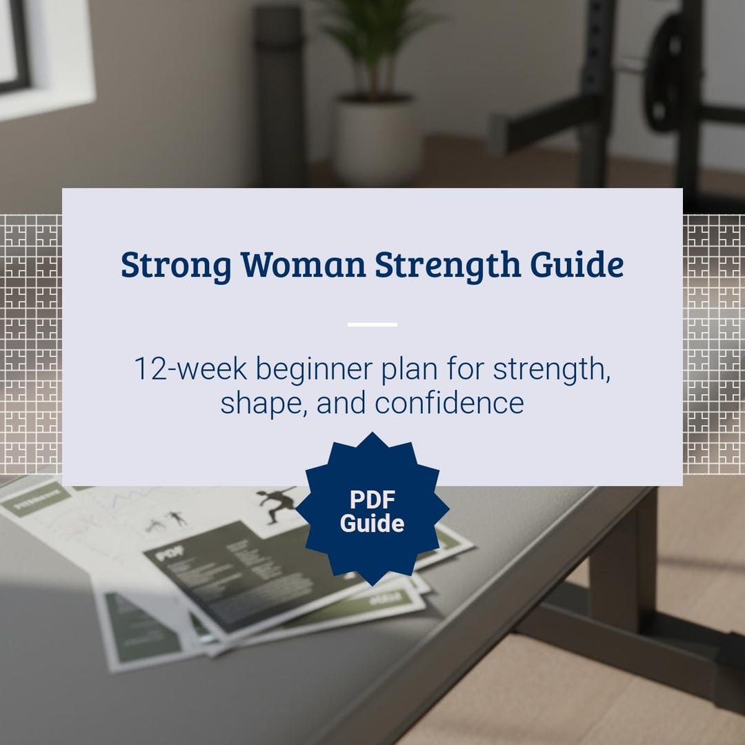 Strong Woman Beginner Strength Guide — Printable PDF Strength Program ...