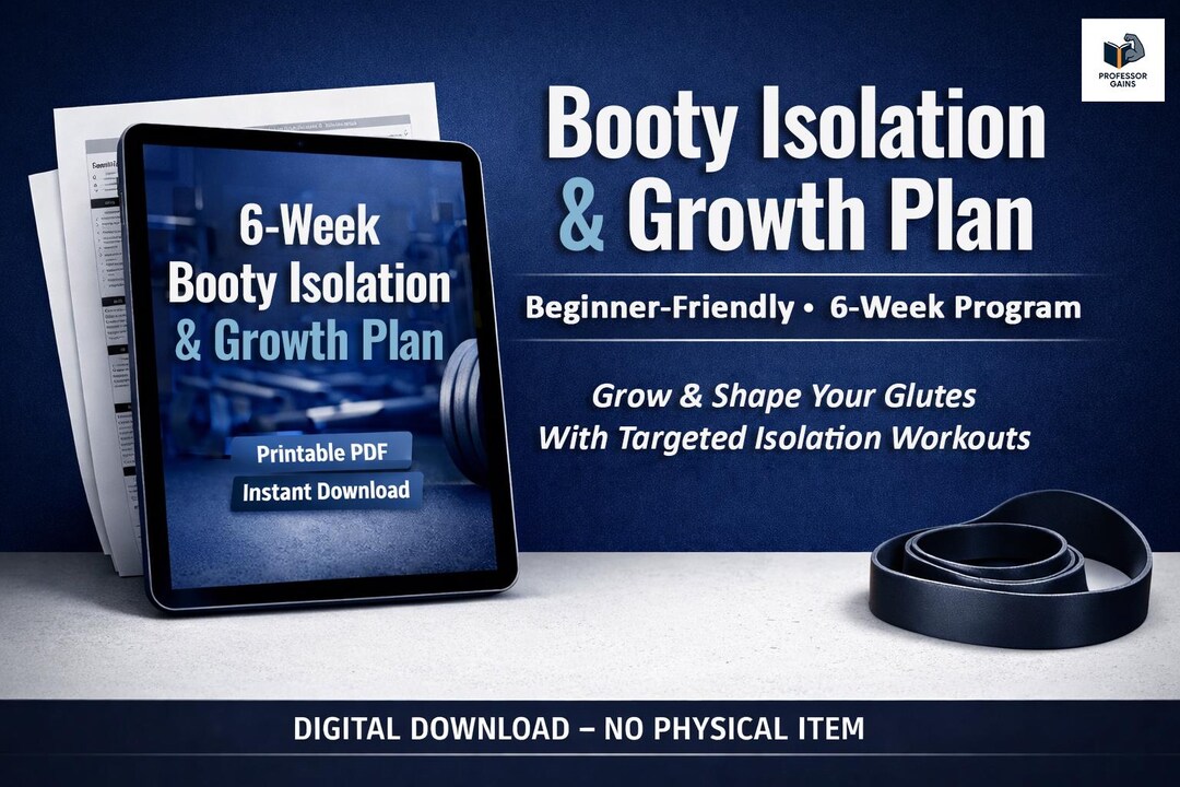 Booty Isolation & Growth Plan for Beginners (6 Week Starter Guide ...