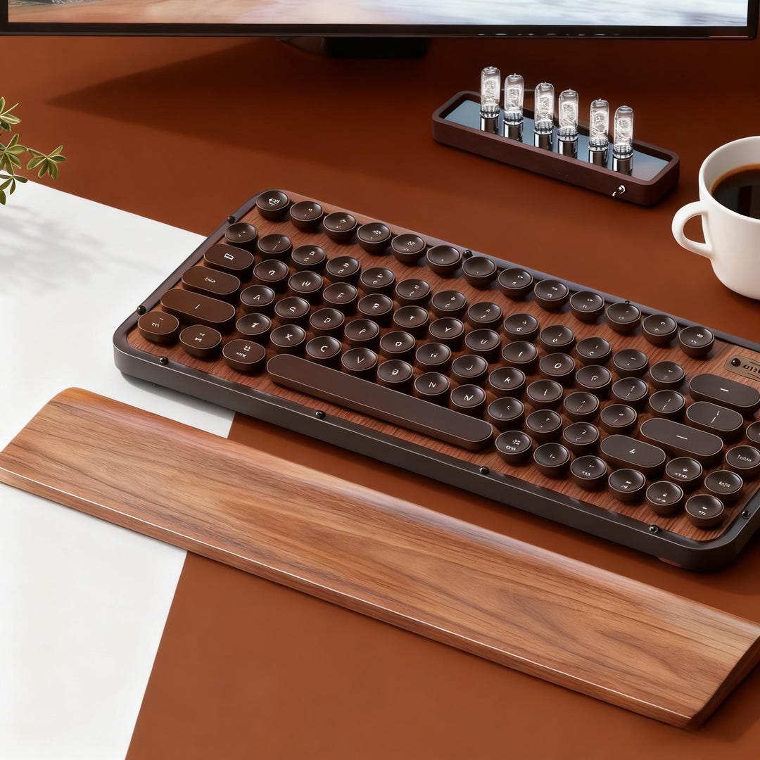 Handmade Solid Wood Keyboard Wrist Rest, Relieves Fatigue From Using ...