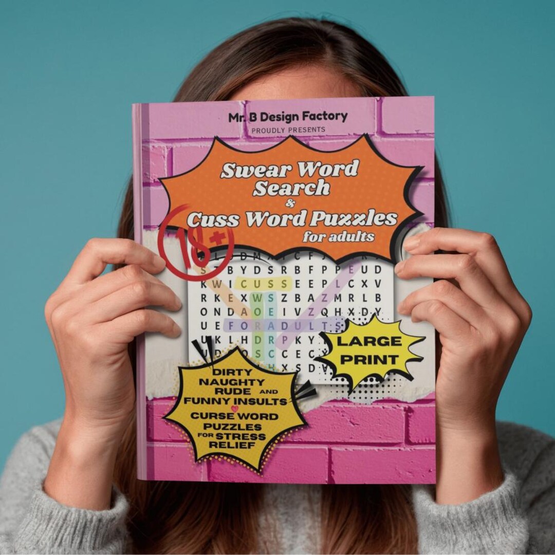 Swear Word Search Printable | Funny Adult Word Puzzle Game | Dirty ...