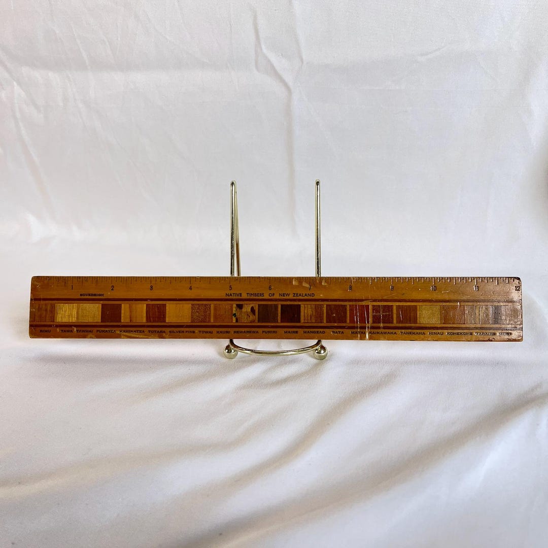 Vintage Student Ruler – Native Wood of New Zealand - Etsy