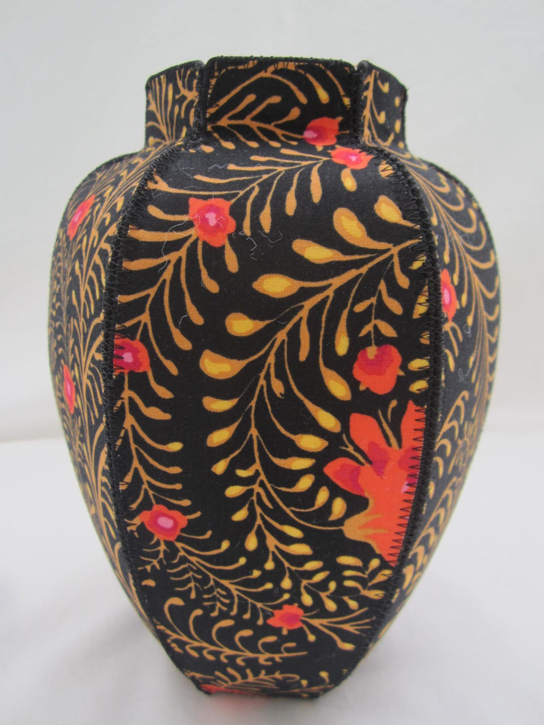 Golden Feathers Fabric Ginger Jar Vase Kaffe Fassett - Etsy