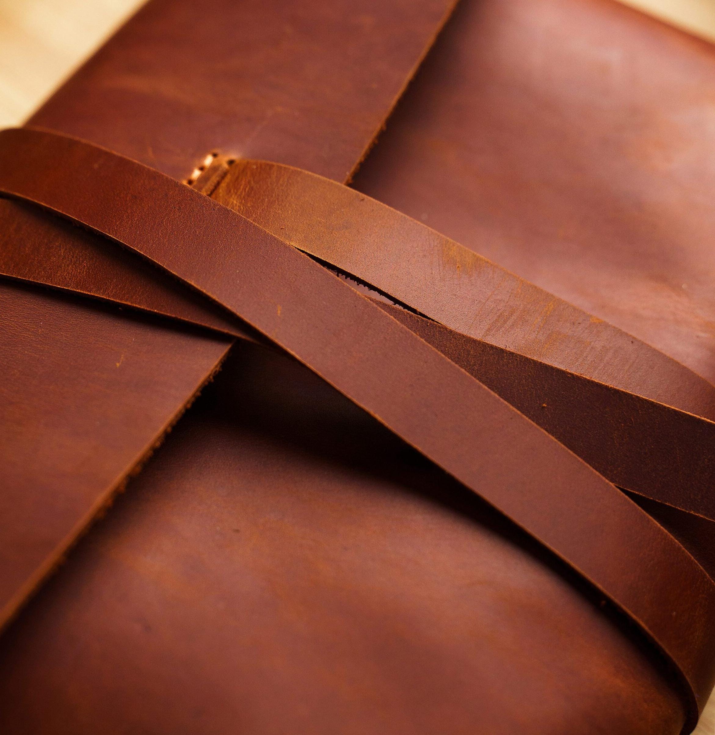 Leather Book Cover Sleeves, Custom Book Sleeve With Initials, Leather ...