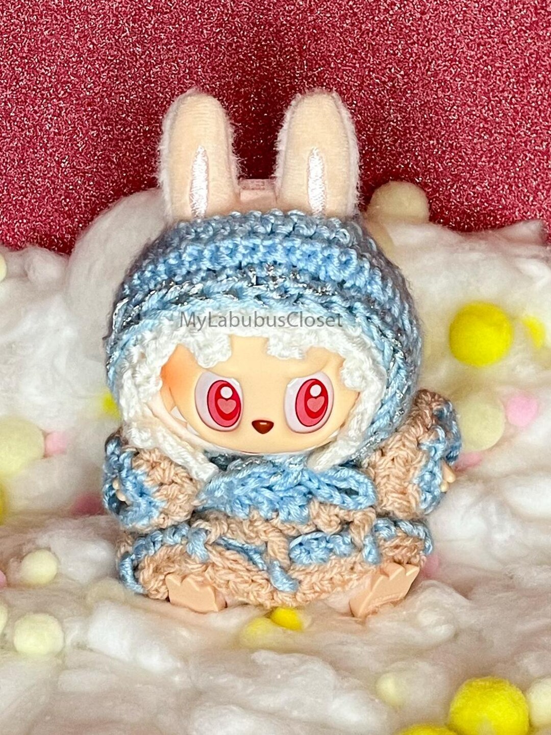 Labubu “little Snowflake” Outfit - Hat and Sweater - Mylabubuscloset - Etsy