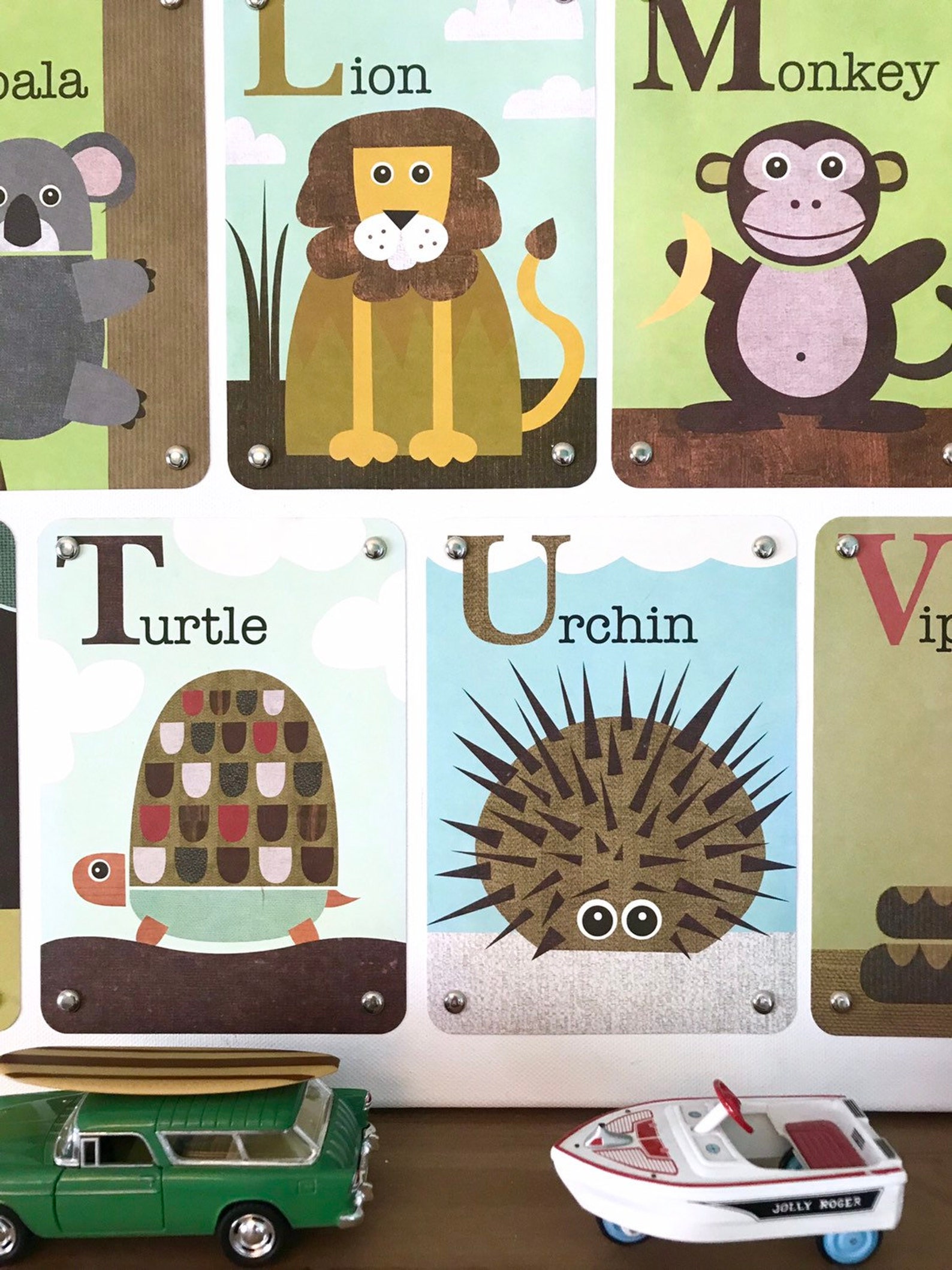 Decoración de la pared del alfabeto - Etsy España