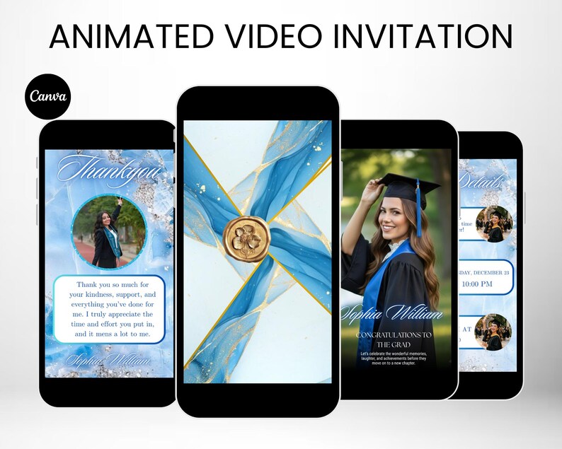 Class of 2026 Graduation Invitation Template, Editable Graduation ...