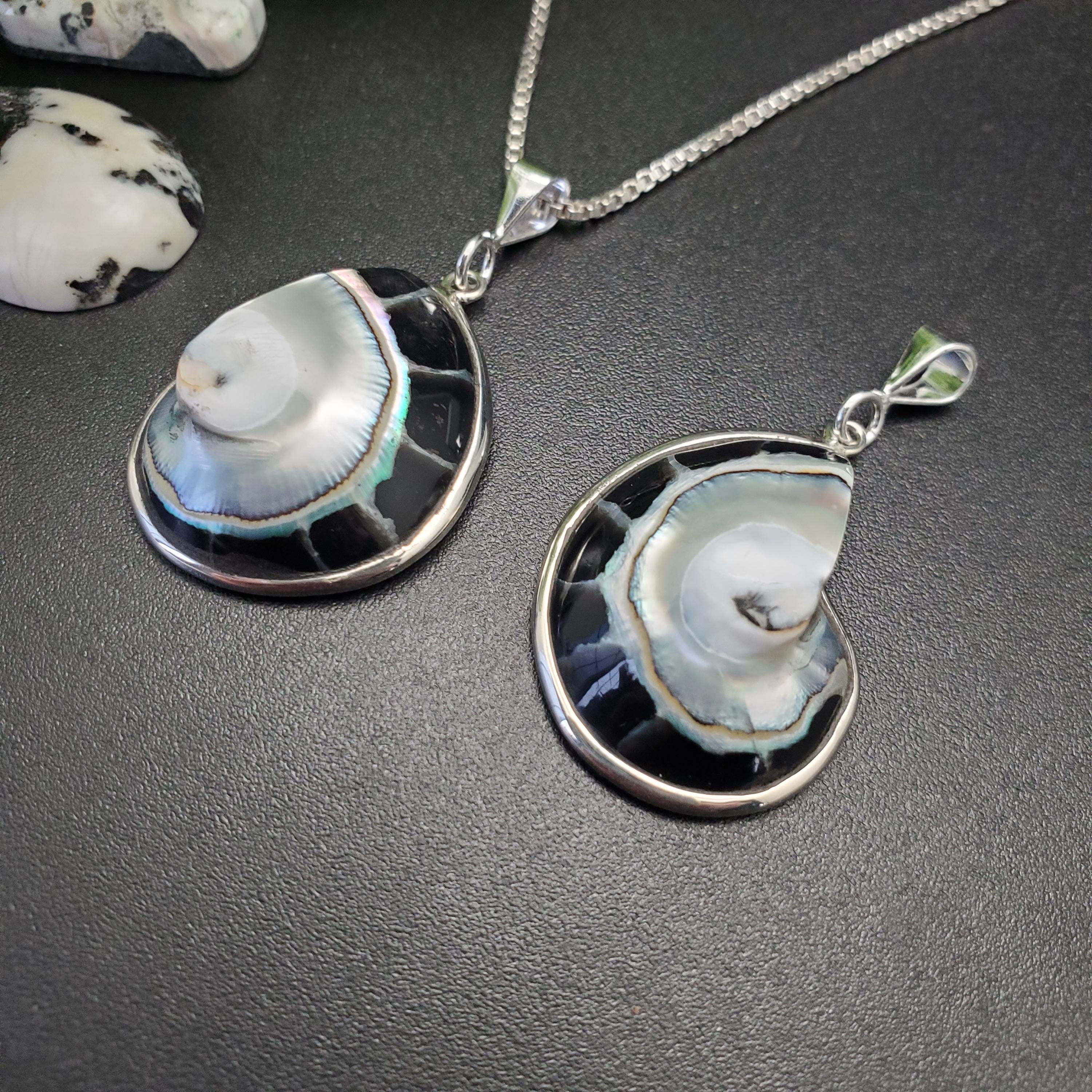 Sterling Silver Nautilus Shell Pendant | Unique Ocean Jewelry - Etsy