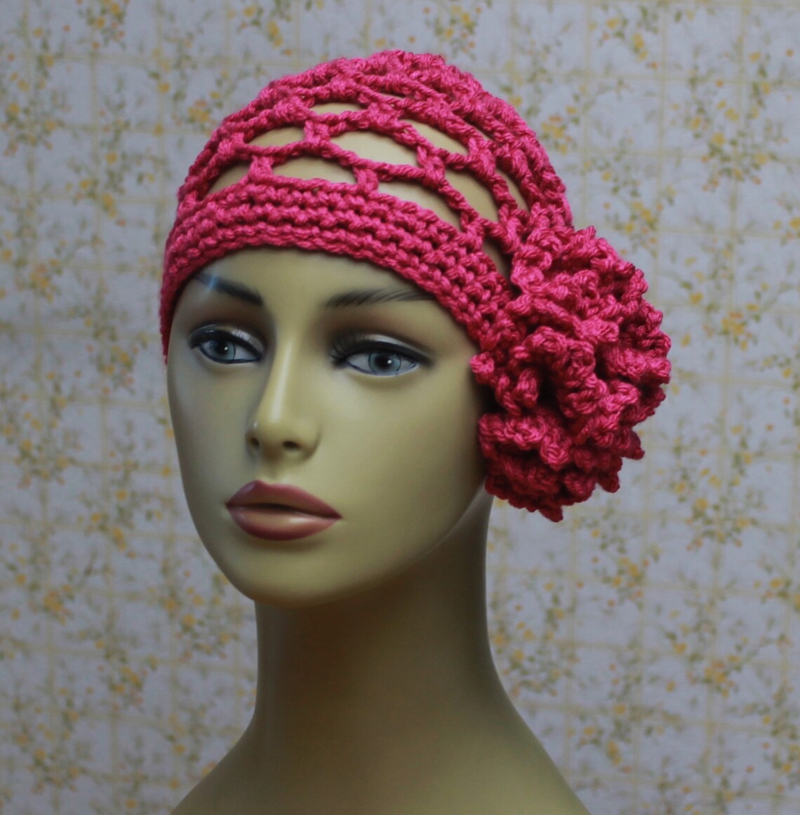 Mesh Cap 1920s Style Summer Hat Juliet Beanie Women Teens Hat Romantic ...