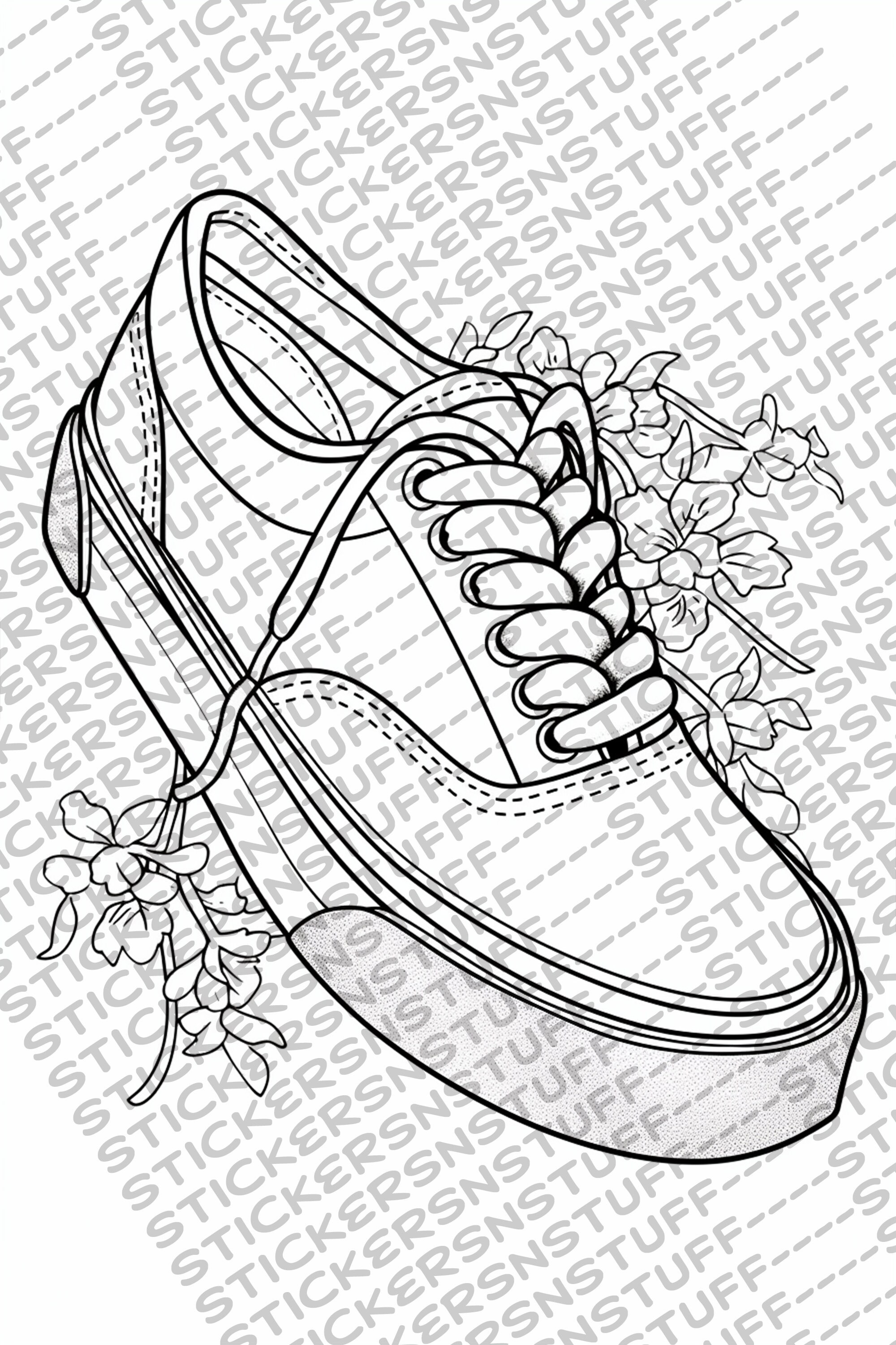 Sneaker Coloring Book Printable With Over 25 Designs - Etsy