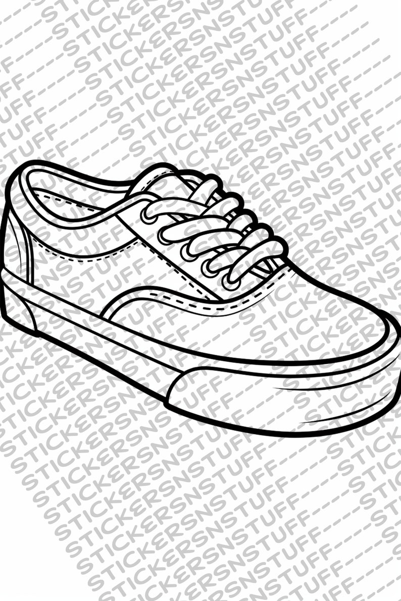 Sneaker Coloring Book Printable With Over 25 Designs - Etsy