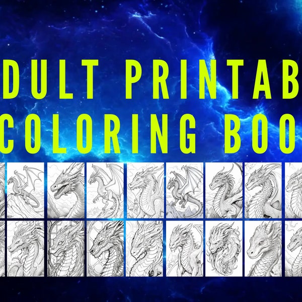 Printable Dragon Character Chart- Instant Download Wall Art - Wings ...