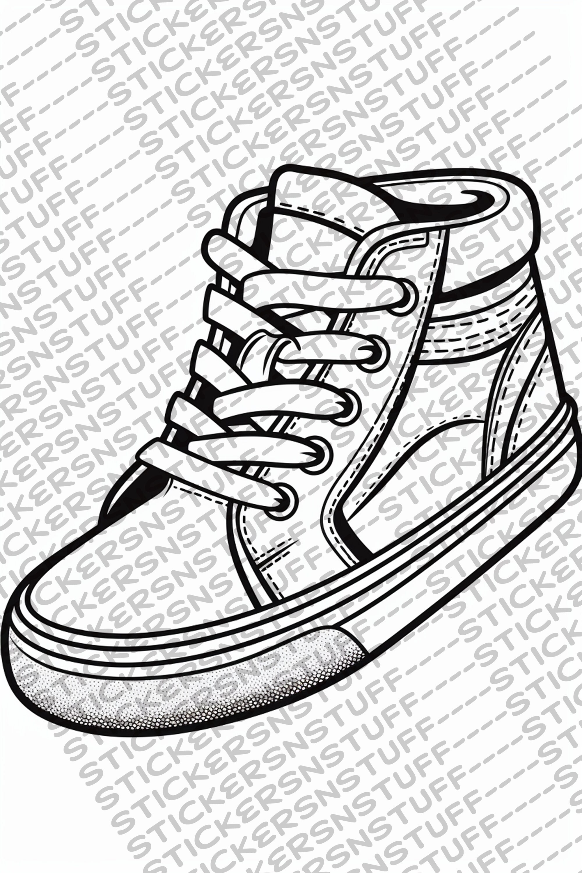 Sneaker Coloring Book Printable With Over 25 Designs - Etsy