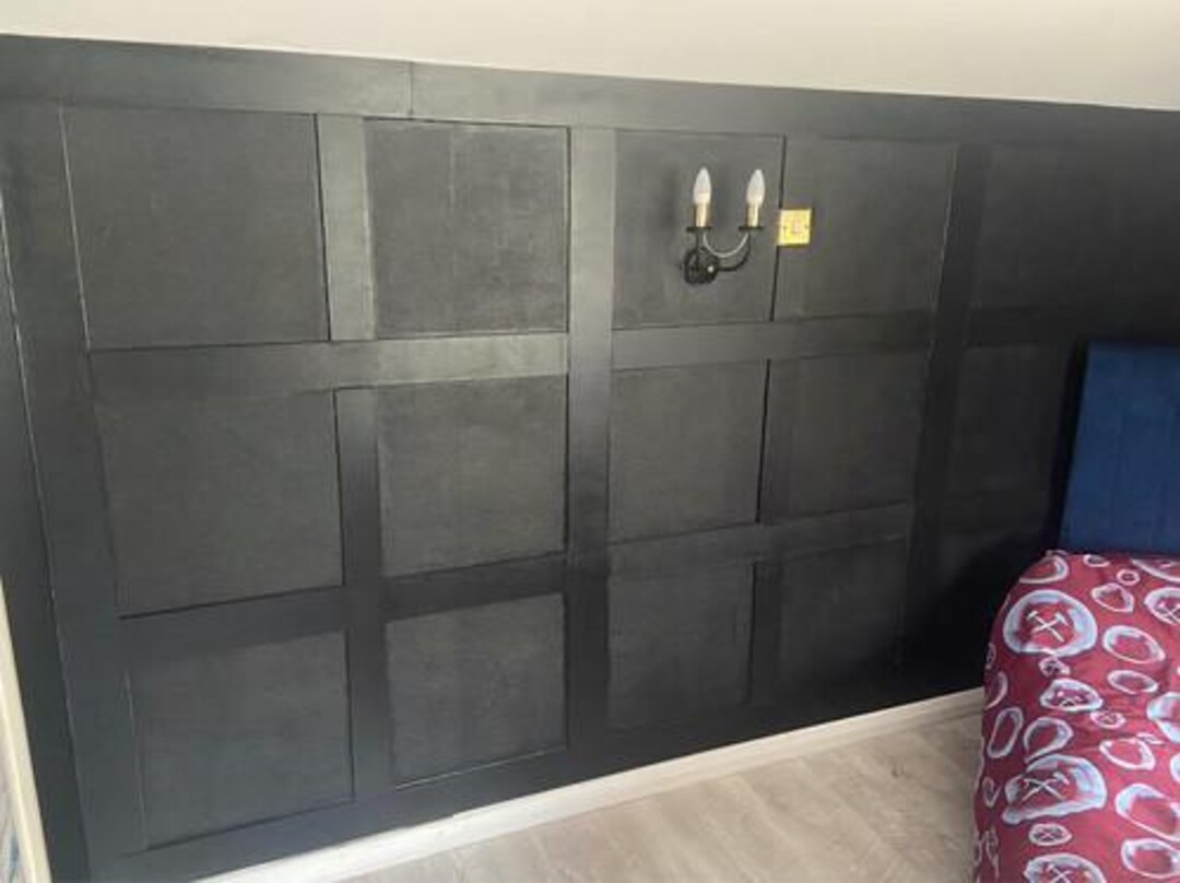 DIY Shaker Wall Paneling Strips of MDF Kit Sizes 75mm to Create a ...