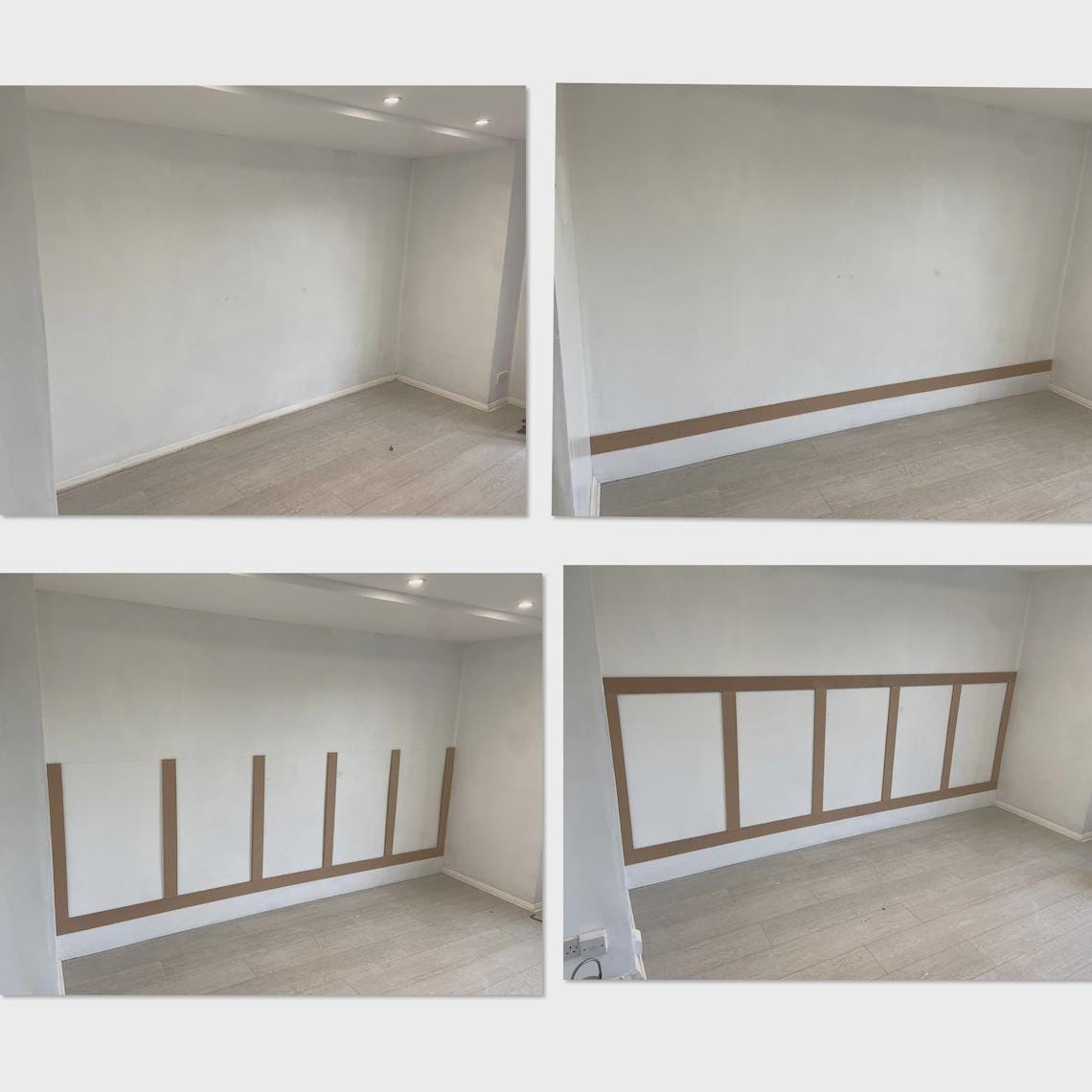 LOW Cost Mdf Paintable Wall Panelling Kit - DIY Installation - Optional ...