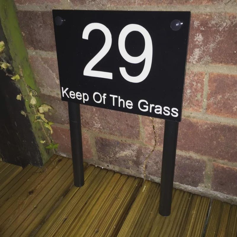 Caravan Number Plaque - Etsy