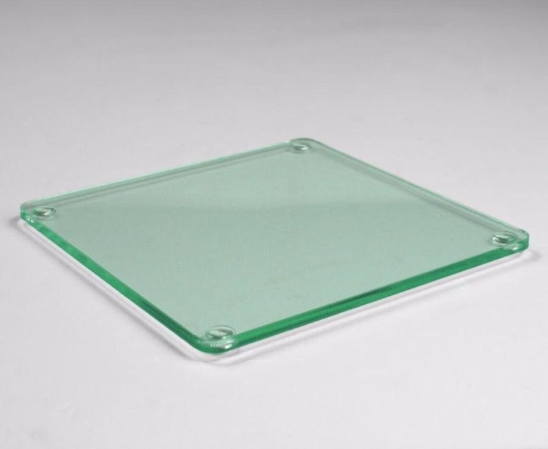 Glass Acrylic Coaster and Placemat Kitchen Dining Table Coasters Modern ...