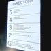 Building Directory Sign, Floor Level Building Entrance Ground/first ...