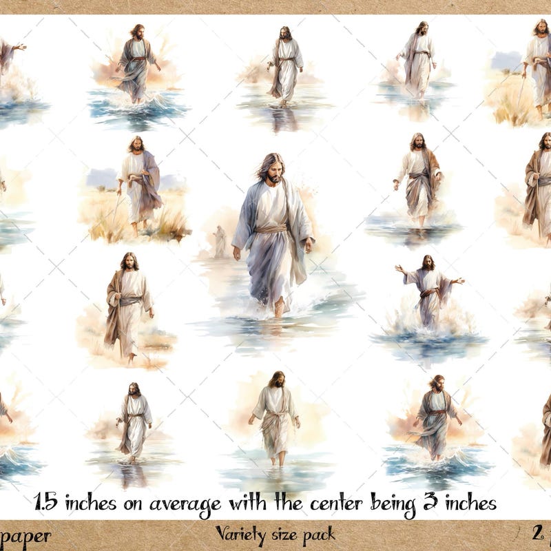 Jesus Art on Rice Paper - Etsy