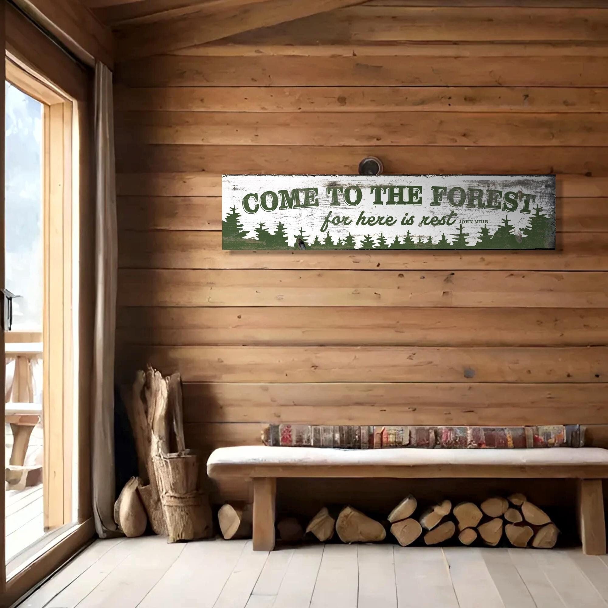 Come to the Forest for Here is Rest - Rustic and Woodsy Summer Cabin ...