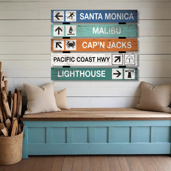 Rustic Cottage Beach Signs