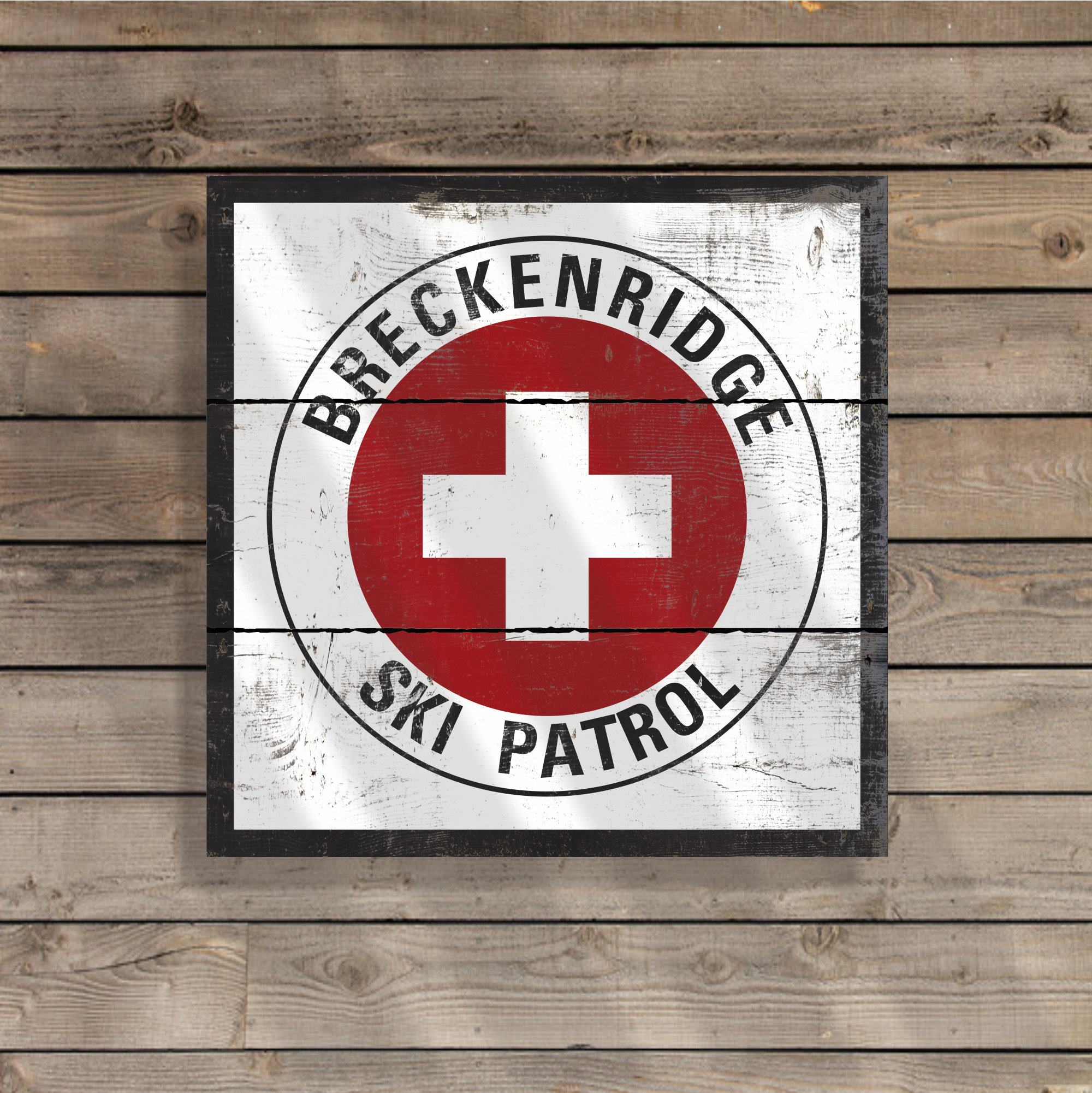 Personalized Ski Patrol Sign, Distressed Rustic Cabin Decor - Etsy