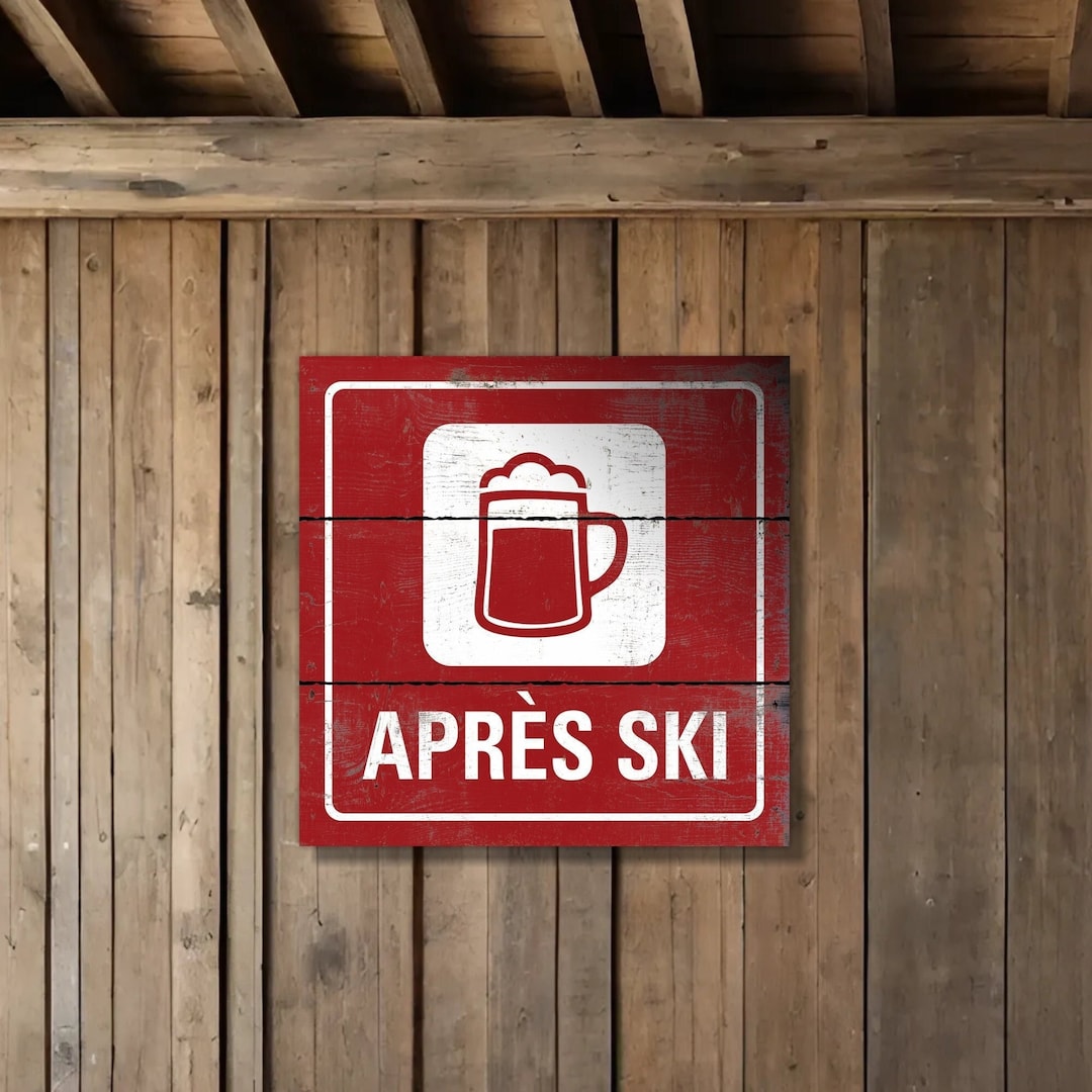 Custom Après Ski Sign | Personalized Wooden Beer Sign for Bar and ...