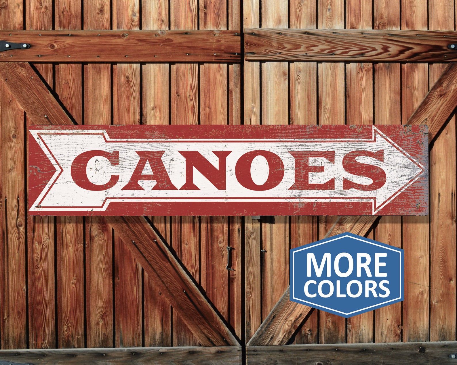Canoes Rustic Wood Sign Summer Camp Sign Cabin Decor Lake | Etsy