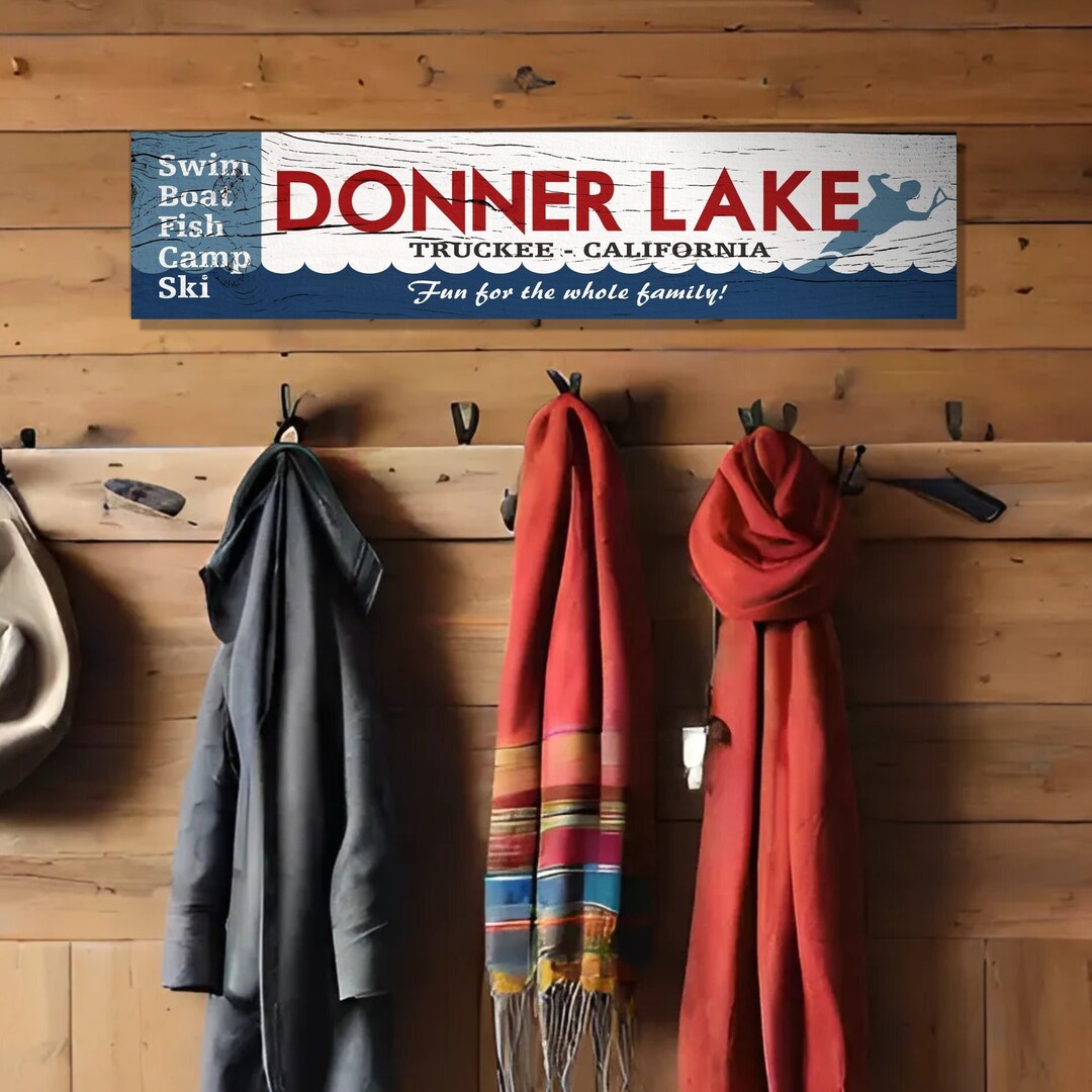 Custom Sign for Any Lake House, Rustic & Woodsy Distressed Cabin or Airbnb Decor, Lake Life ...