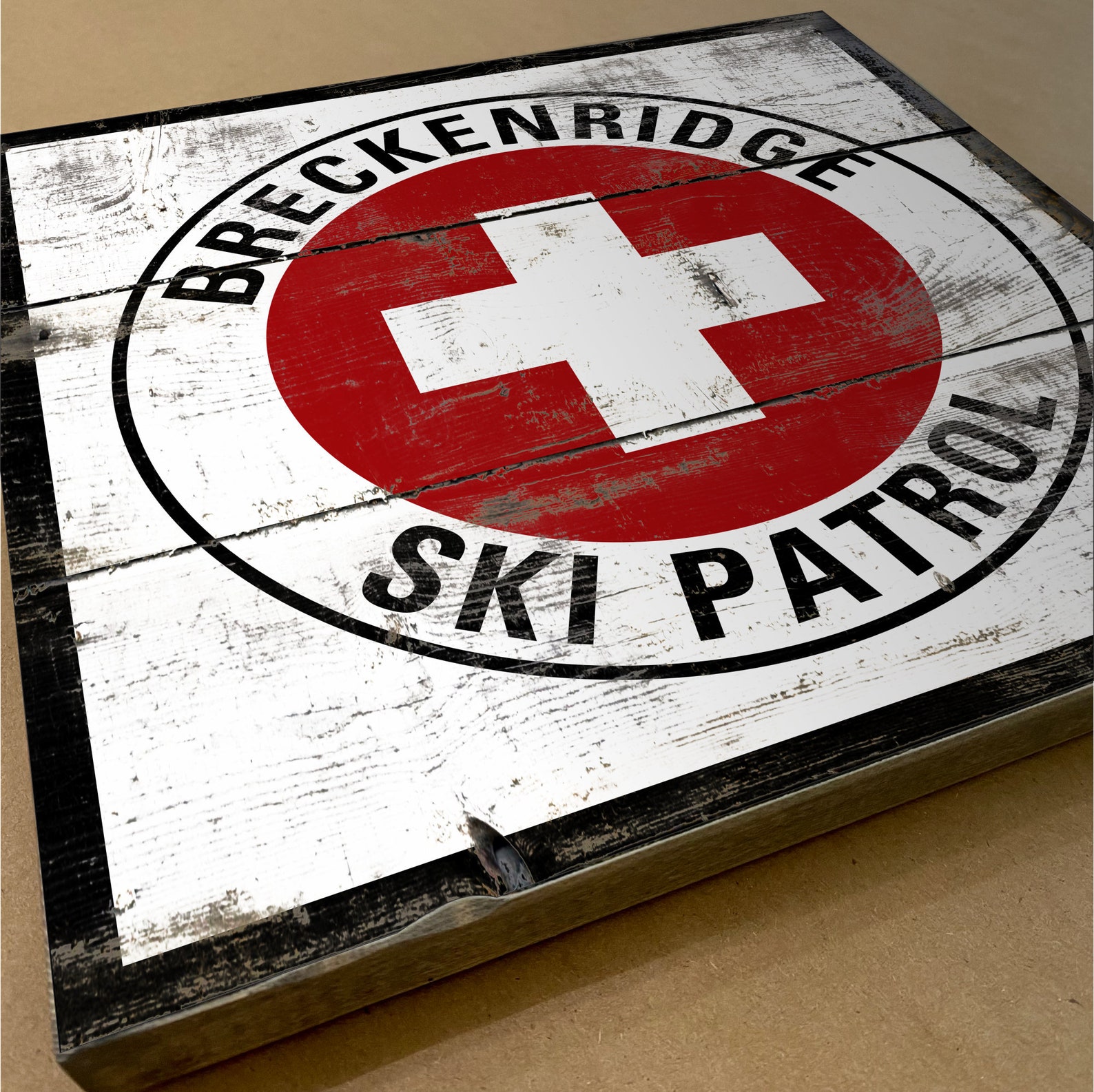 Personalized Ski Patrol Sign, Distressed Rustic Cabin Decor - Etsy