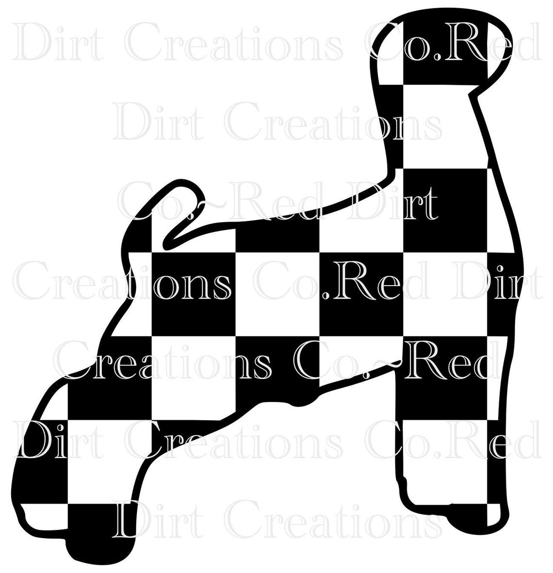 Checkered Show Animals Digital File - Etsy